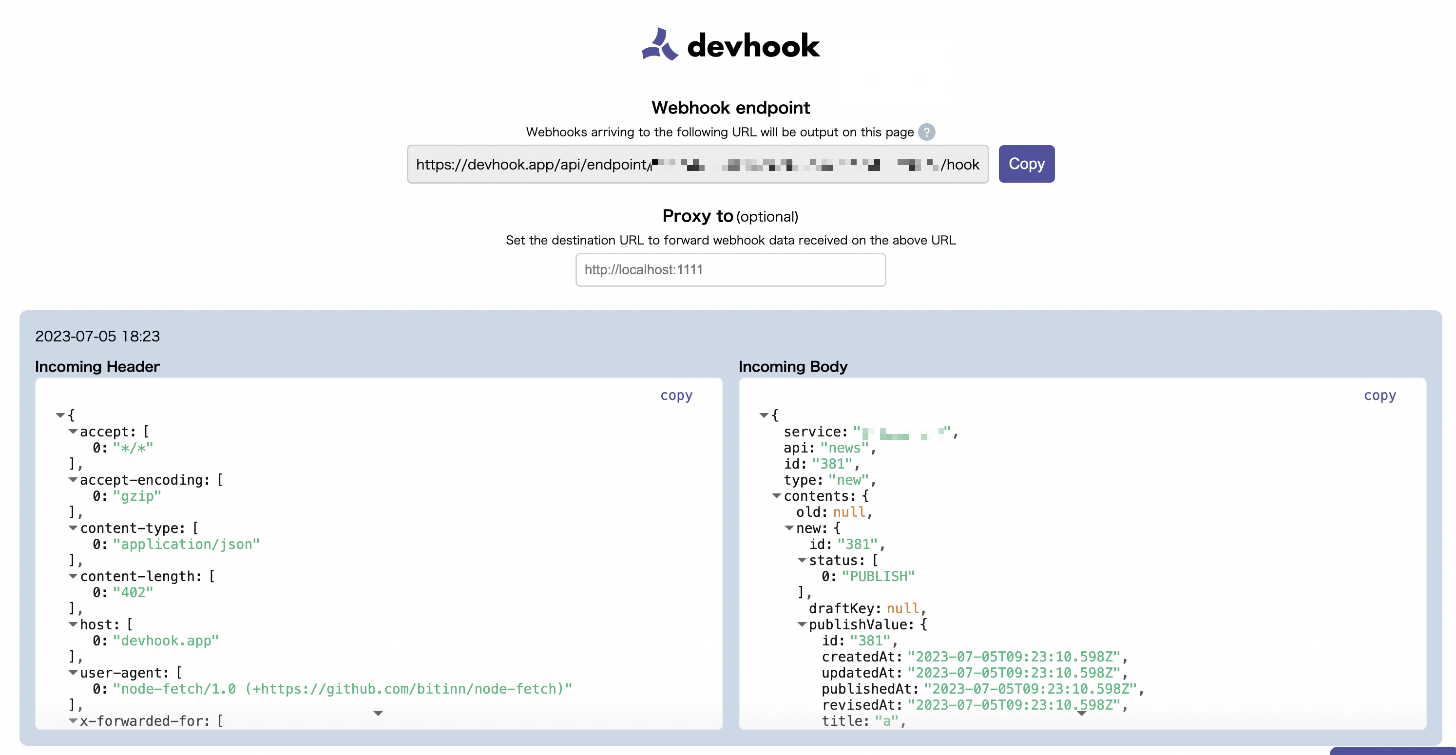 コンテンツのWebhookを設定｜microCMSドキュメント